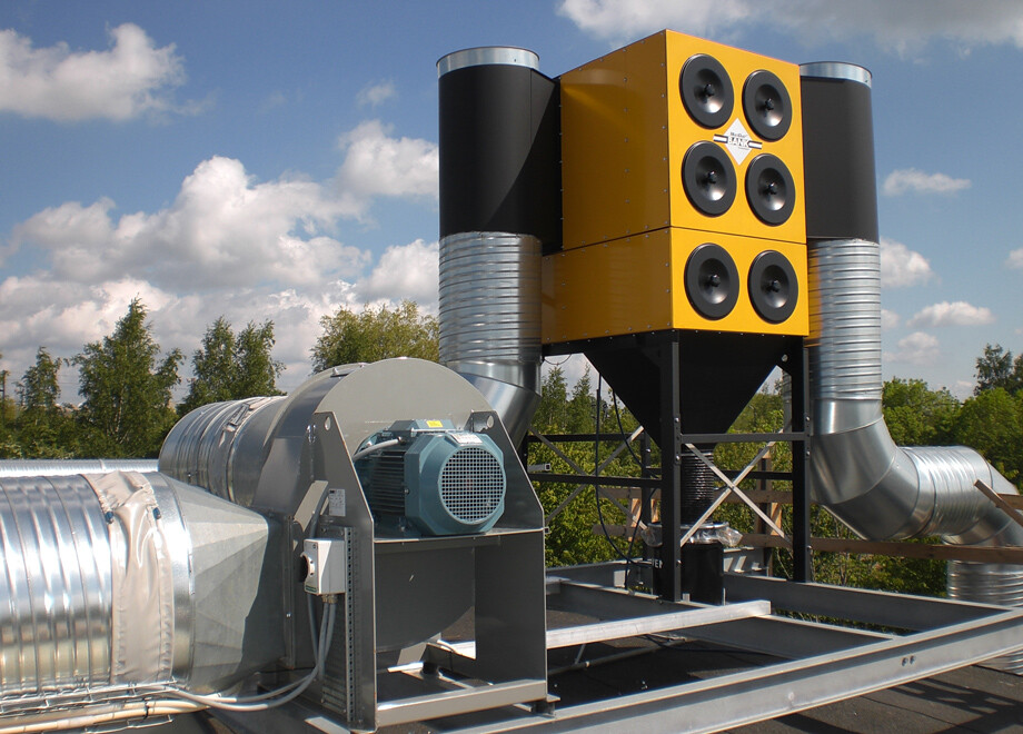 Instalación de Plymovent en K.S. Smede og Montage