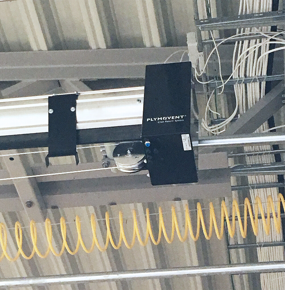 Crab Return System | Rail systems | Plymovent