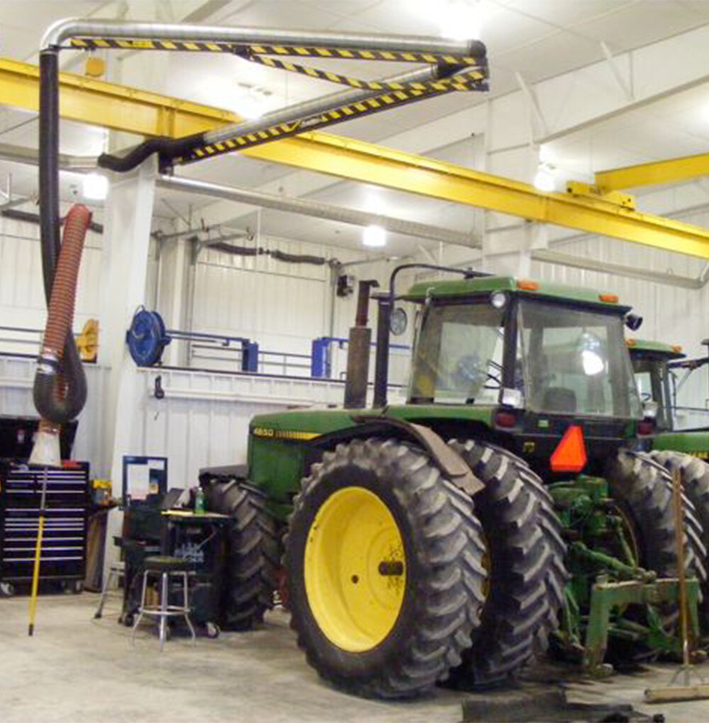 Fixed Exhaust Boom FEB | Hose reels & hose drops | Plymovent